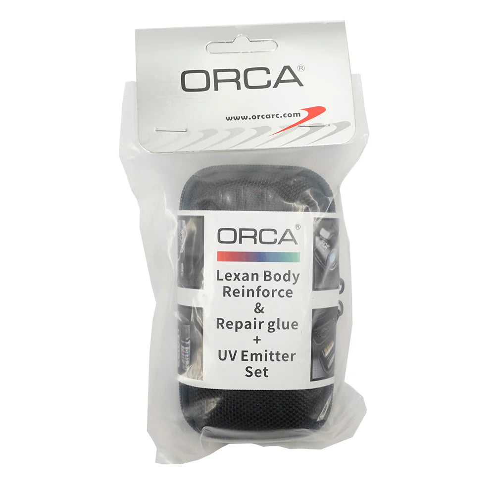 ORCA Lexan Body Reinforce & Repair Glue + UV Emitter Set – Skycraft Hobbies