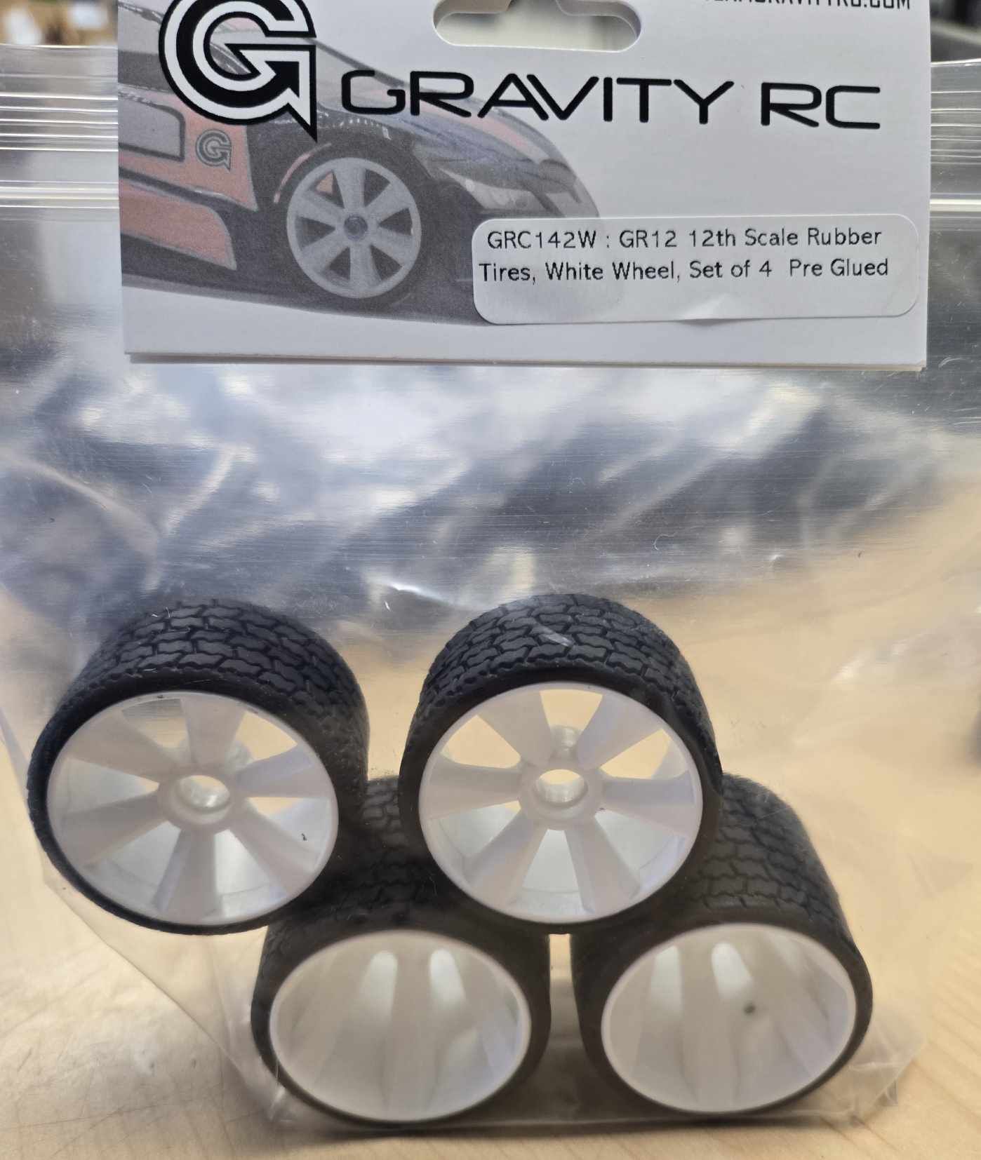 Gravity RC GR12 12th Scale Rubber Tires: Set of 4 Pre Glued – Skycraft ...